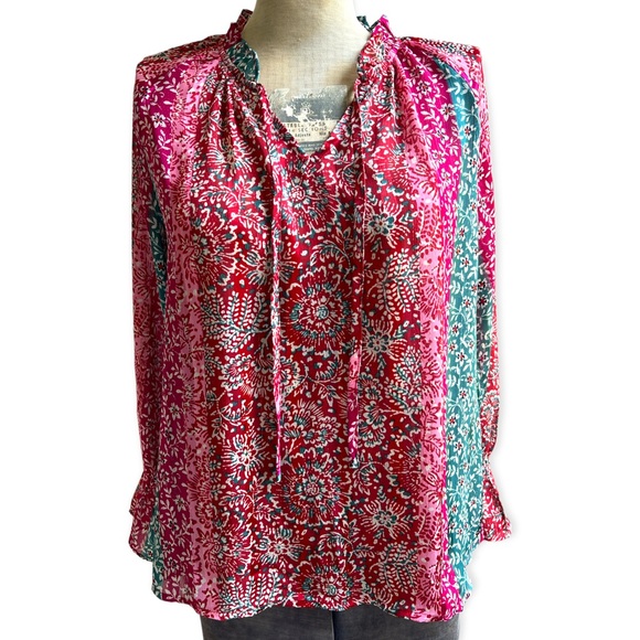 Collective Concepts | Tops | Collective Concepts Shimmery Boho Peasant ...